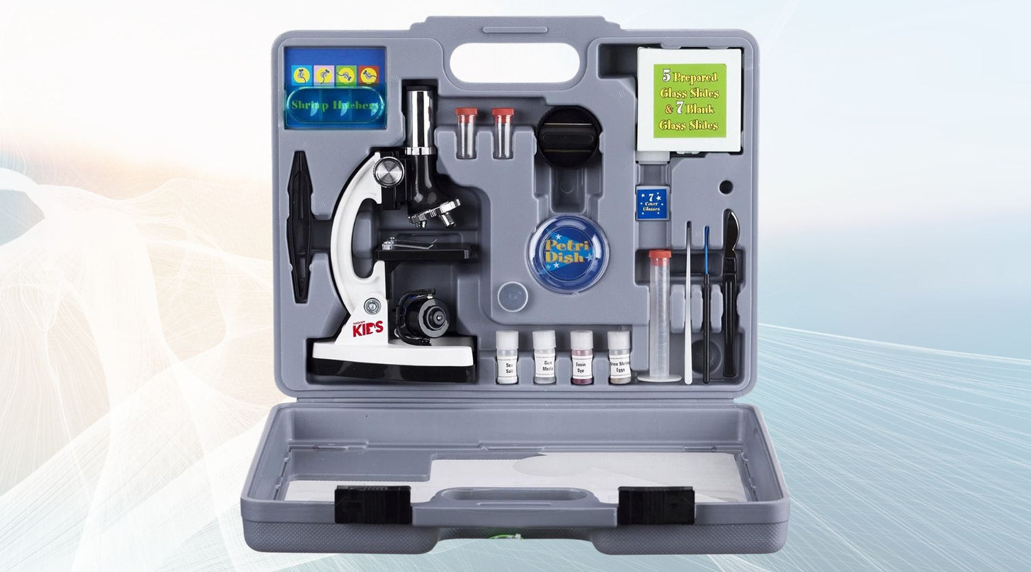 Discover the AmScope 120X-1200X Beginner Microscope STEM Kit